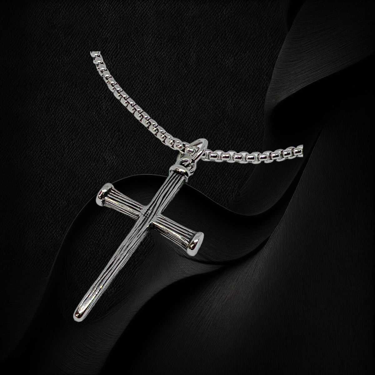 Enlightened Nail Cross Necklace – Simple Natural Design