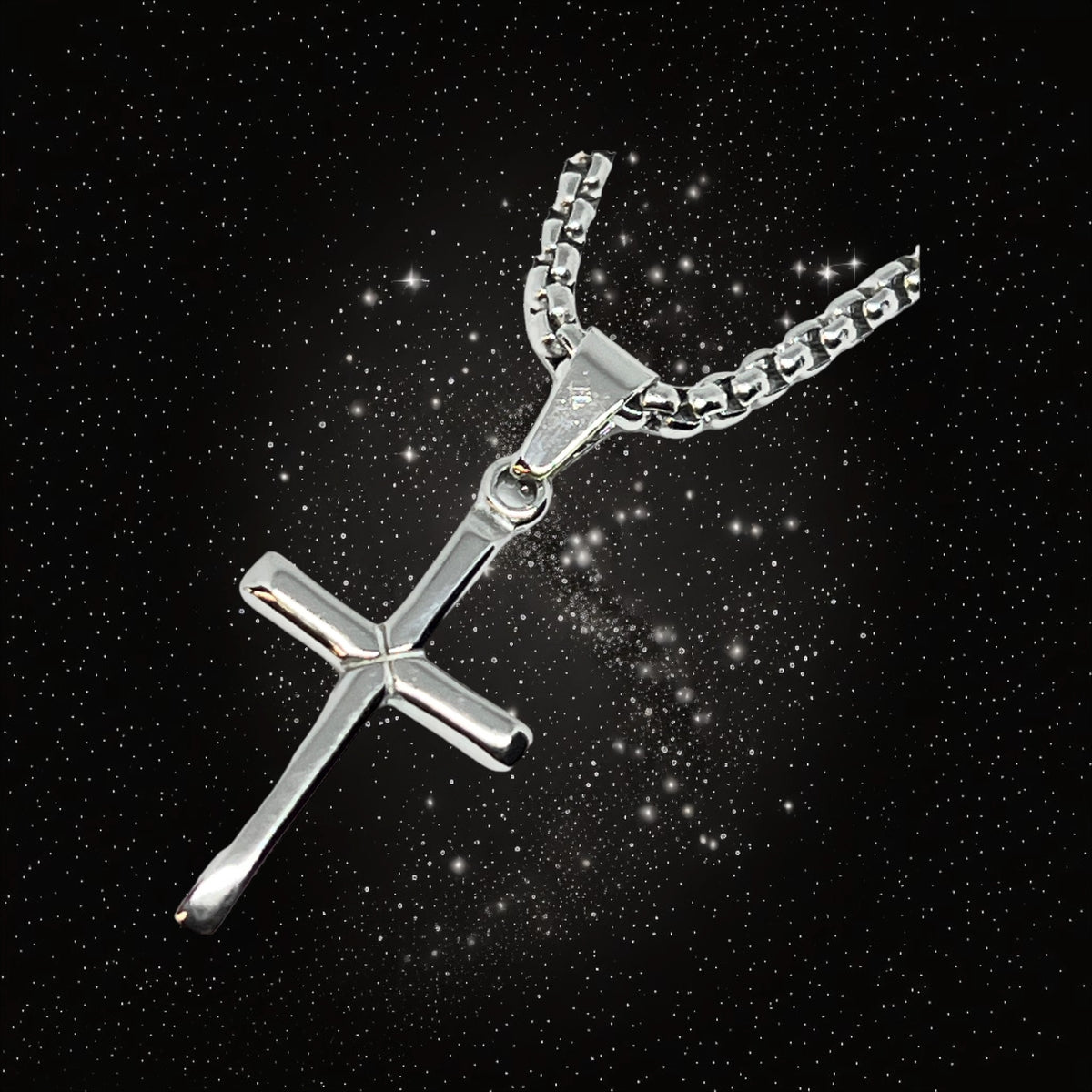 Subtle Cross Necklace – Simple Natural Design